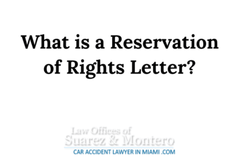 What is a Reservation of Rights Letter? - Jaime Suarez